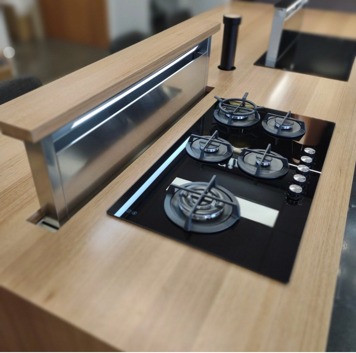 Sirius Valentina 88cm Integrated Downdraft Rangehood With Light ...