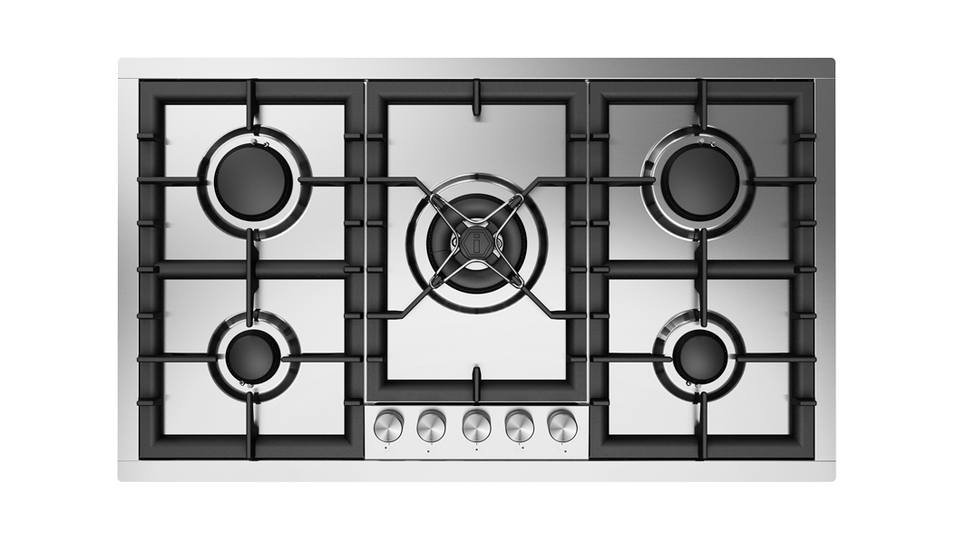 Ilve 90cm Professional Plus 5 Dual Burner Gas Cooktop - HCPT95D ...