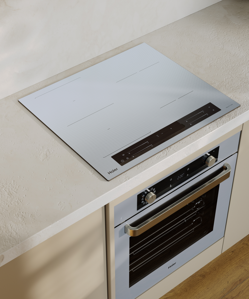Haier 60cm Grey Glass 4 Zone & Flexi Zone Induction Cooktop - 500 ...