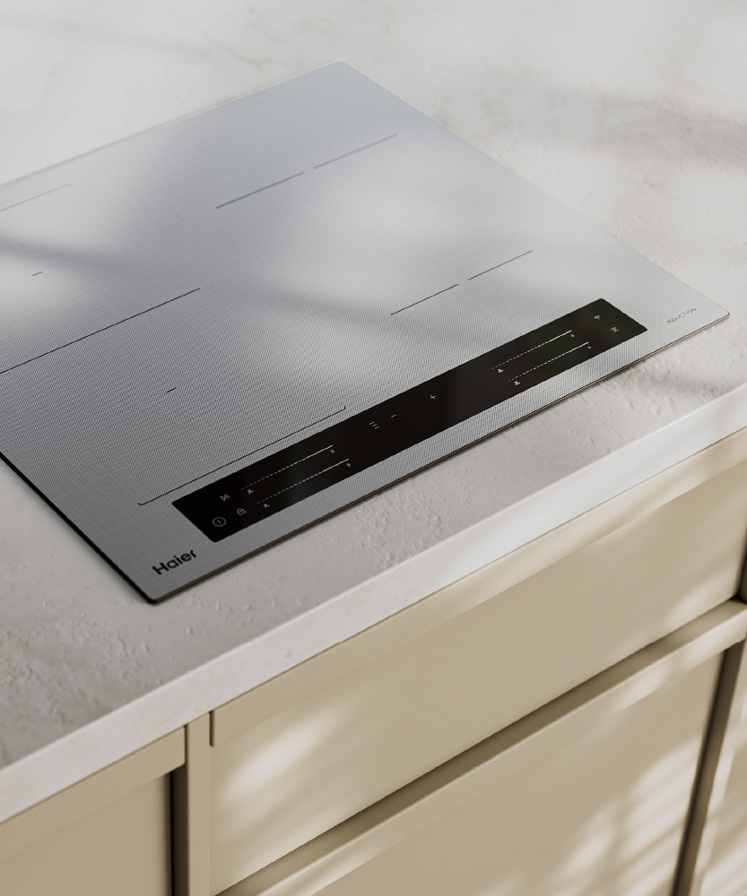Haier 60cm Grey Glass 4 Zone & Flexi Zone Induction Cooktop - 500 ...