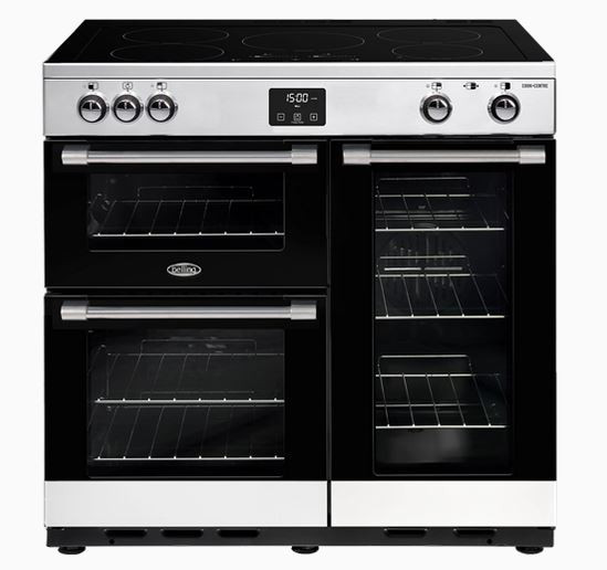 Belling 90cm Cookcentre Deluxe Induction Freestanding Oven - Split ...