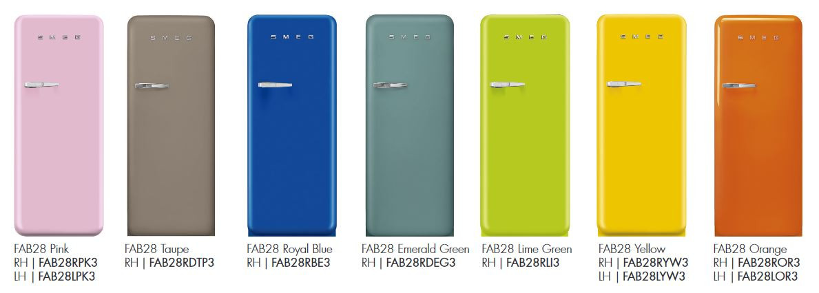 Smeg 270L Net Retro Fridge With Mini Freezer - Colour Choice - FAB28 ...