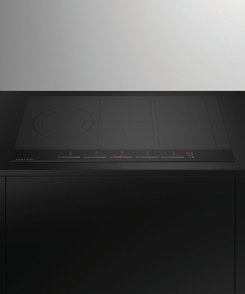 Fisher & Paykel 90cm Series 9 Black 5 Zone Induction Cooktop With Smart ...