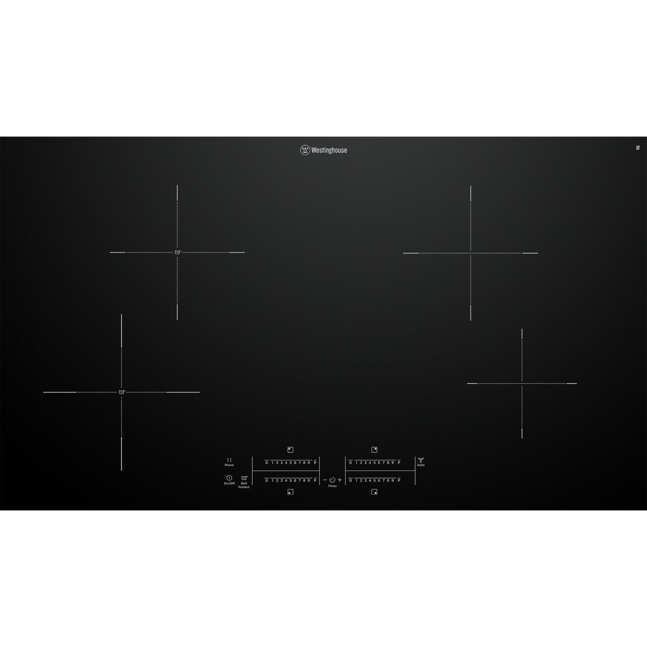Westinghouse 90cm 4 Zone Induction Cooktop - WHI943BD - Berloni Appliances