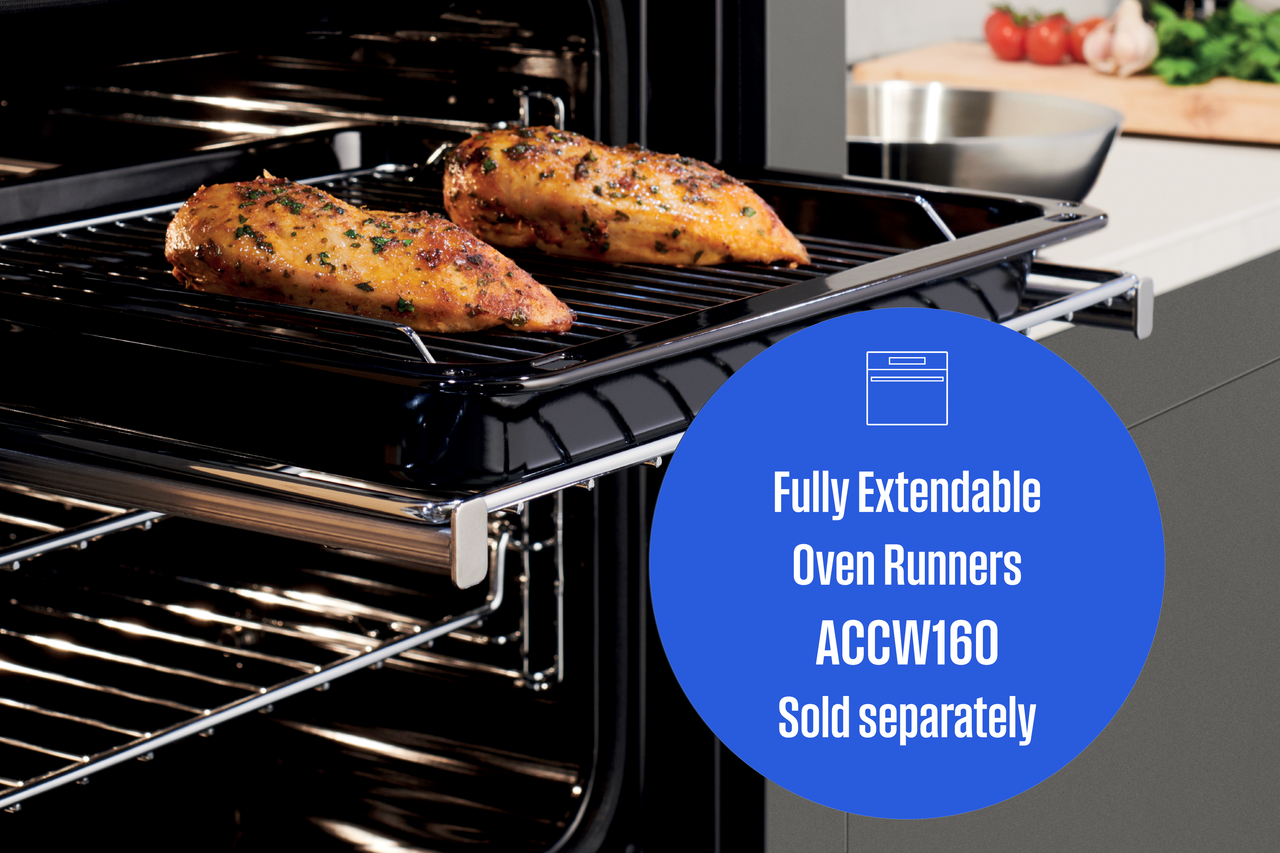 WESTINGHOUSE 60CM MULTIFUNCTION DARK STAINLESS STEEL OVEN - WVE6515DD