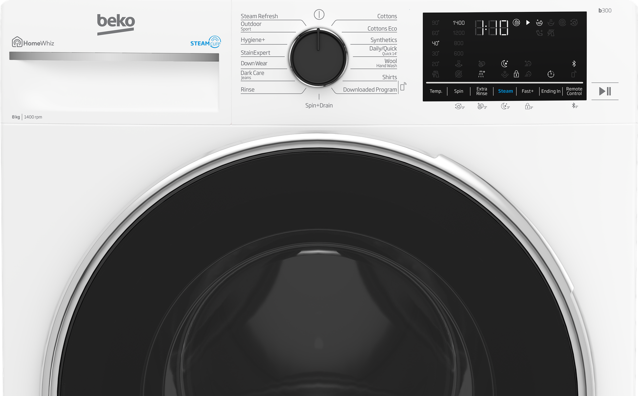 Beko 10Kg White Front Loader Washing Machine - BFLB1020W - Berloni ...