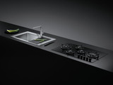 Barazza 90cm Mood Black Gas On Glass Cooktop - 1PMD95B - Berloni Appliances