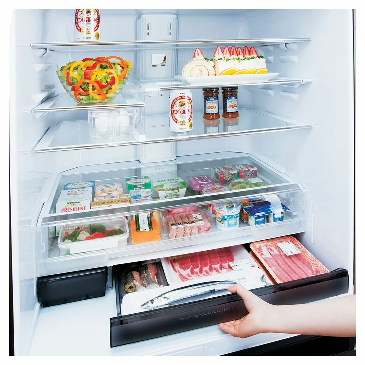 Mitsubishi 700L Net White Multi Drawer Fridge - Wx Series - MR-WX700C-W ...