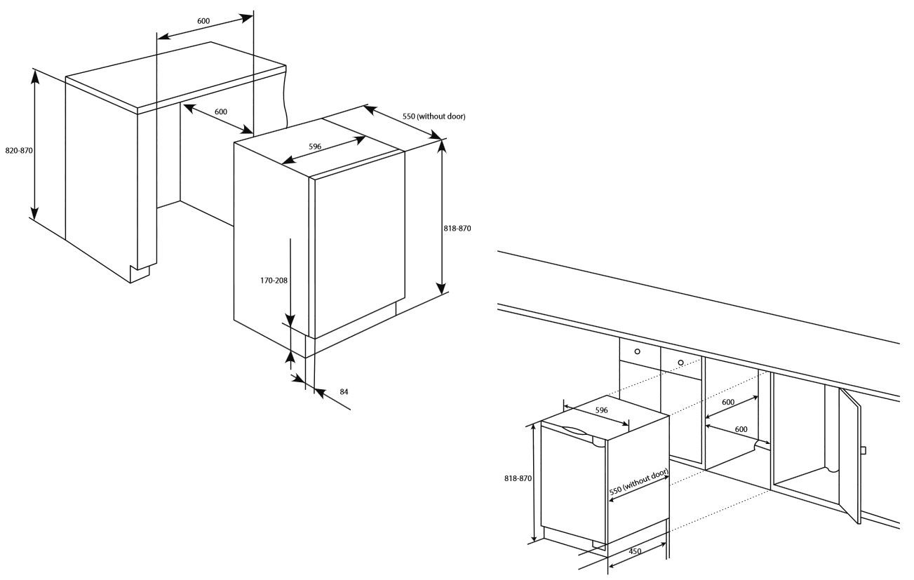 Artusi 135L Net Fully Integrated Bar Fridge - AINT119/NF2 - Berloni ...