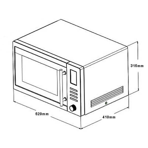 Sharp White Inverter Microwave - 1200W - R350EW - Berloni Appliances