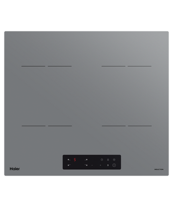 Haier 60cm Grey Glass 4 Zone Induction Cooktop - 300 Series - HCI604TG3 ...