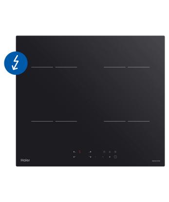 Haier 60cm Black Glass 4 Zone & Low Current Induction Cooktop - 300 ...
