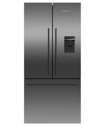 Fisher & Paykel 487L Net Black French Door Fridge With Ice Maker ...