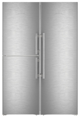 Liebherr 698L Prime Side by Side Freestanding Fridge-Freezer with ...