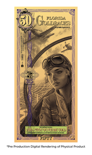 2025 Florida 50 Goldback FIRST YEAR of SERIES - Gold is Back