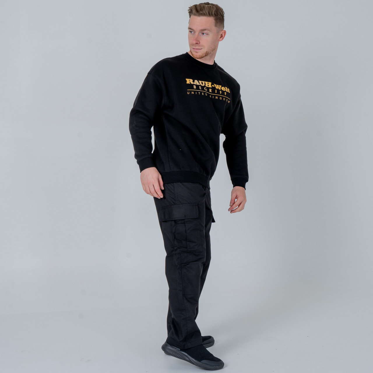 Rauh Welt United Kingdom Black Sweatshirt with Original RWB Logo ...