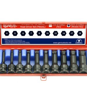 10pc 1/2" Dr Wobble Head Driver Set (76mml) - Apex Trading Company WLL