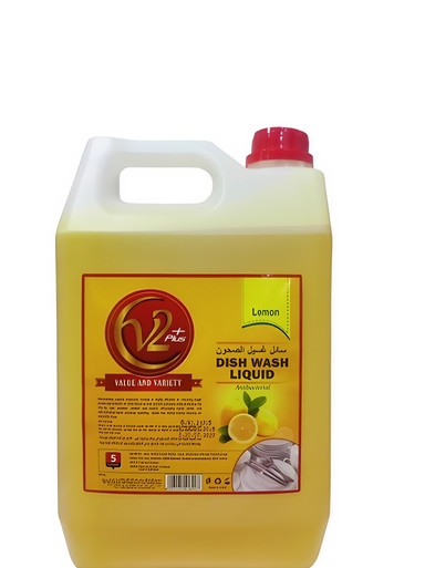 V2PLUS Dish Wash Lemon 5L V2PLUS-DL-5L - Apex Trading Company WLL