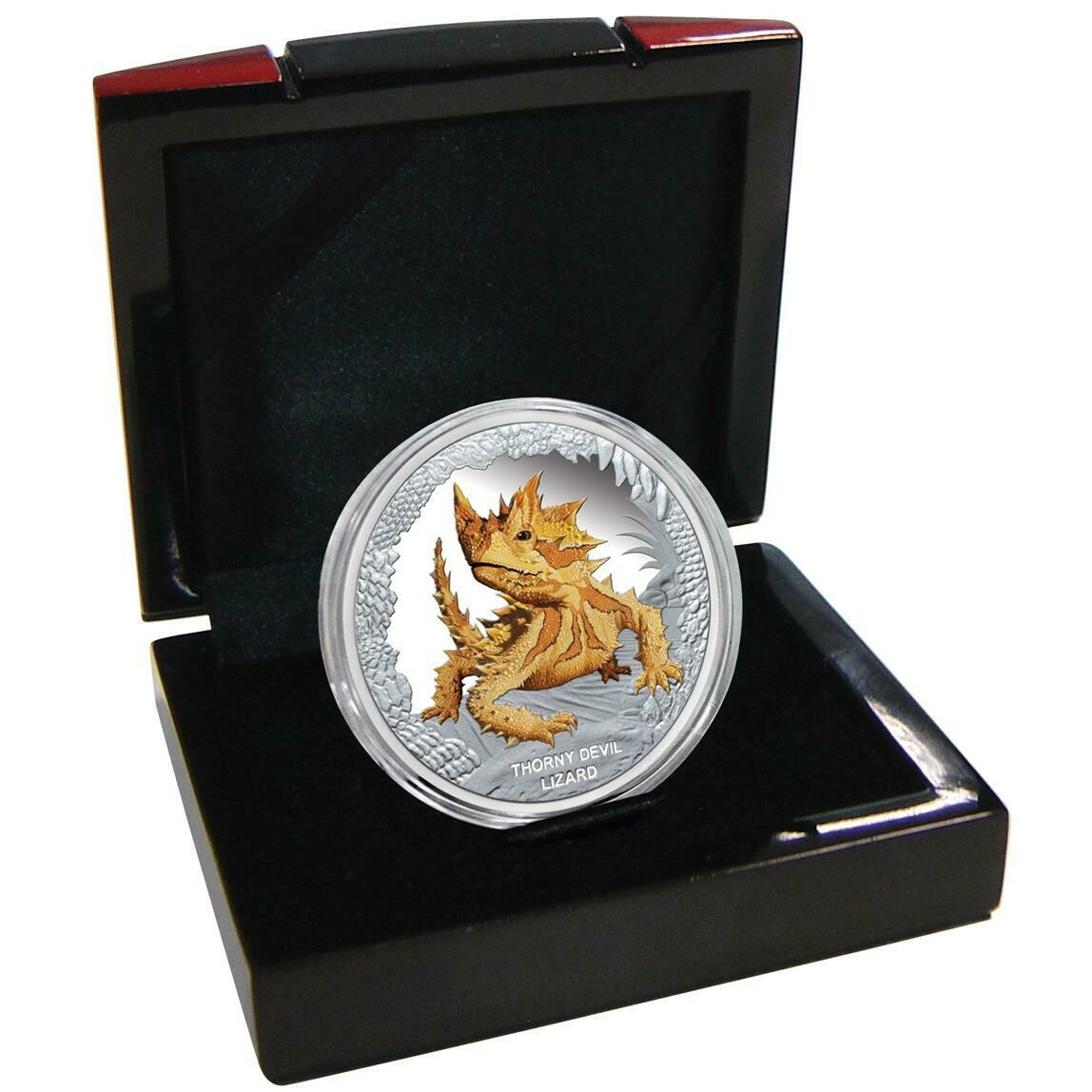 Tuvalu 2014 $1 Australia's Remarkable Reptile Thorny Devil Lizard 1oz ...
