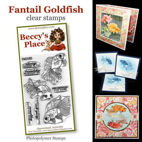 Fantail Goldfish clear stamps - Beccy's Place