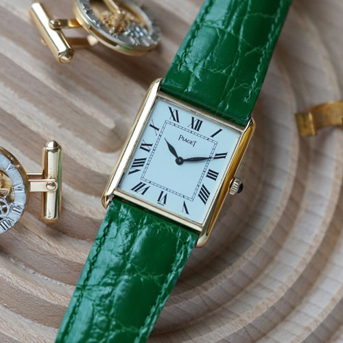 Piaget Vintage Tank 18k Gold Ultra-Thin Manual Wind 1970s