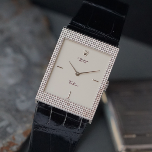 Rolex Cellini Ref. 4127 Clous 18k White Gold 1995