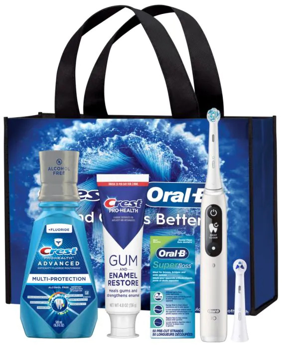 Crest & Oral-B iO Ortho Essentials System Electric Toothbrush Bundle