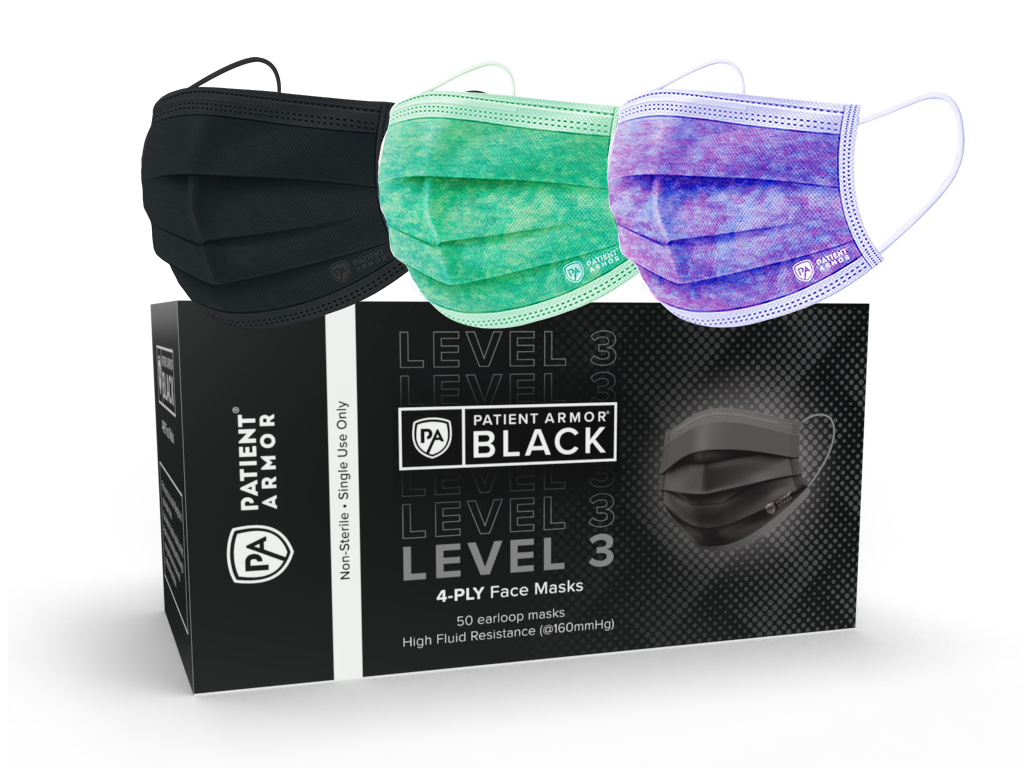 Patient Armor Face Masks Level 3 (Premium)