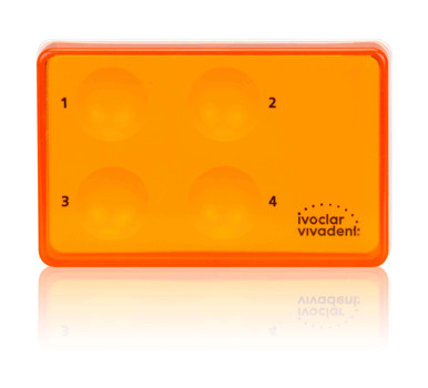 Vivapad Reusable Plastic Pad w/ Wells Orange