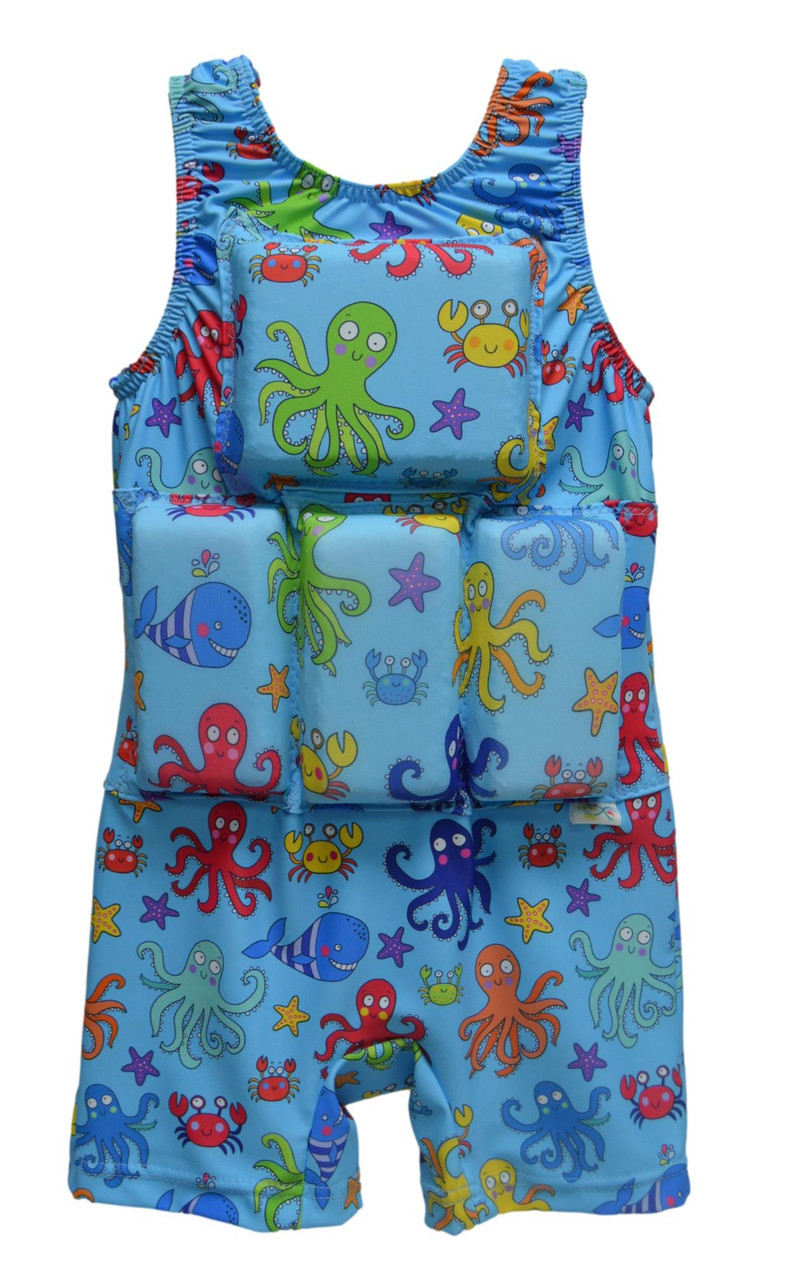 Floaty Suit Boys Flotation Swimsuit - Squidley - Small Only