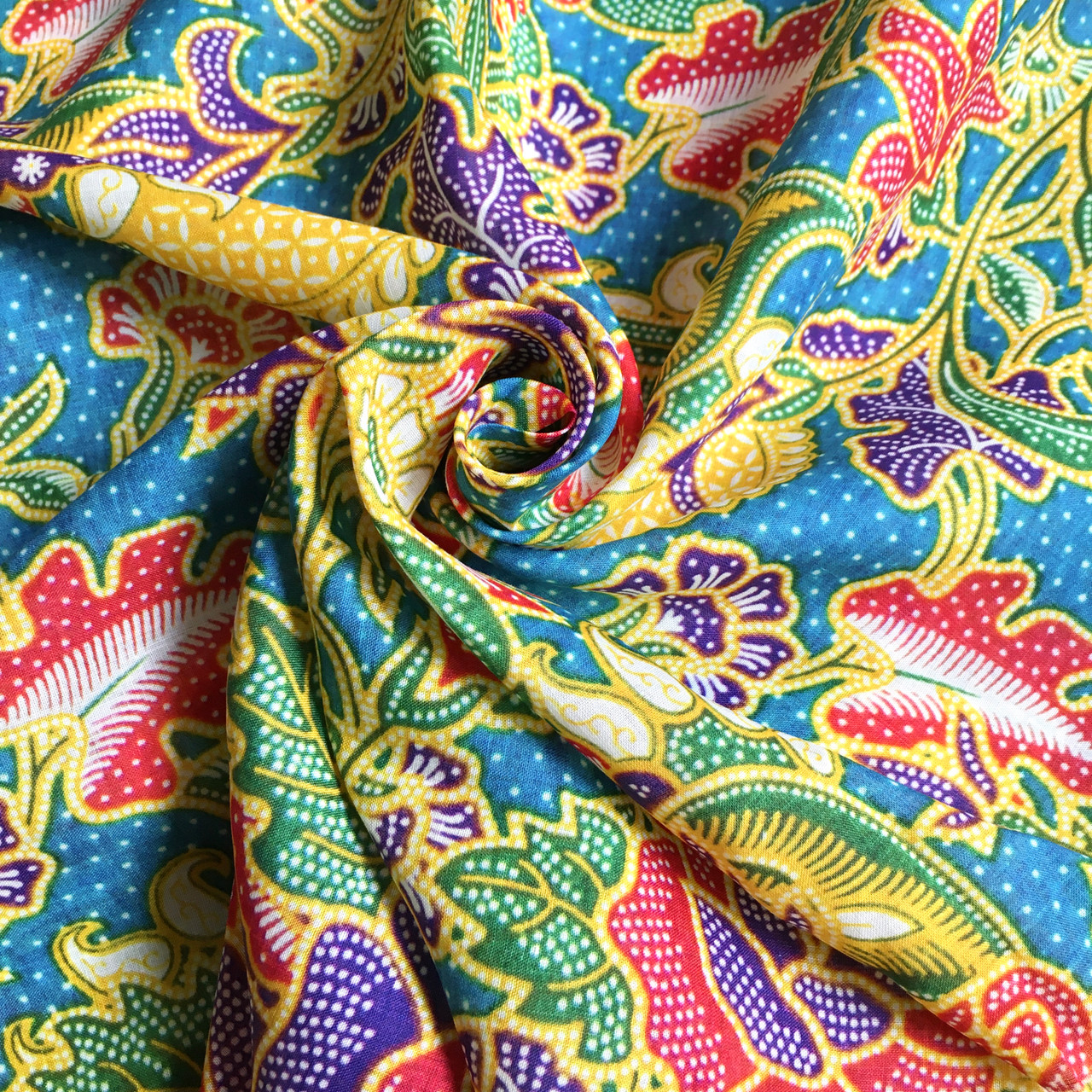 78gsm bright batik print ramie, by metre - WiththeWeave