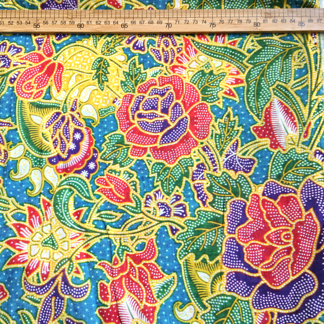 78gsm bright batik print ramie, by metre - WiththeWeave