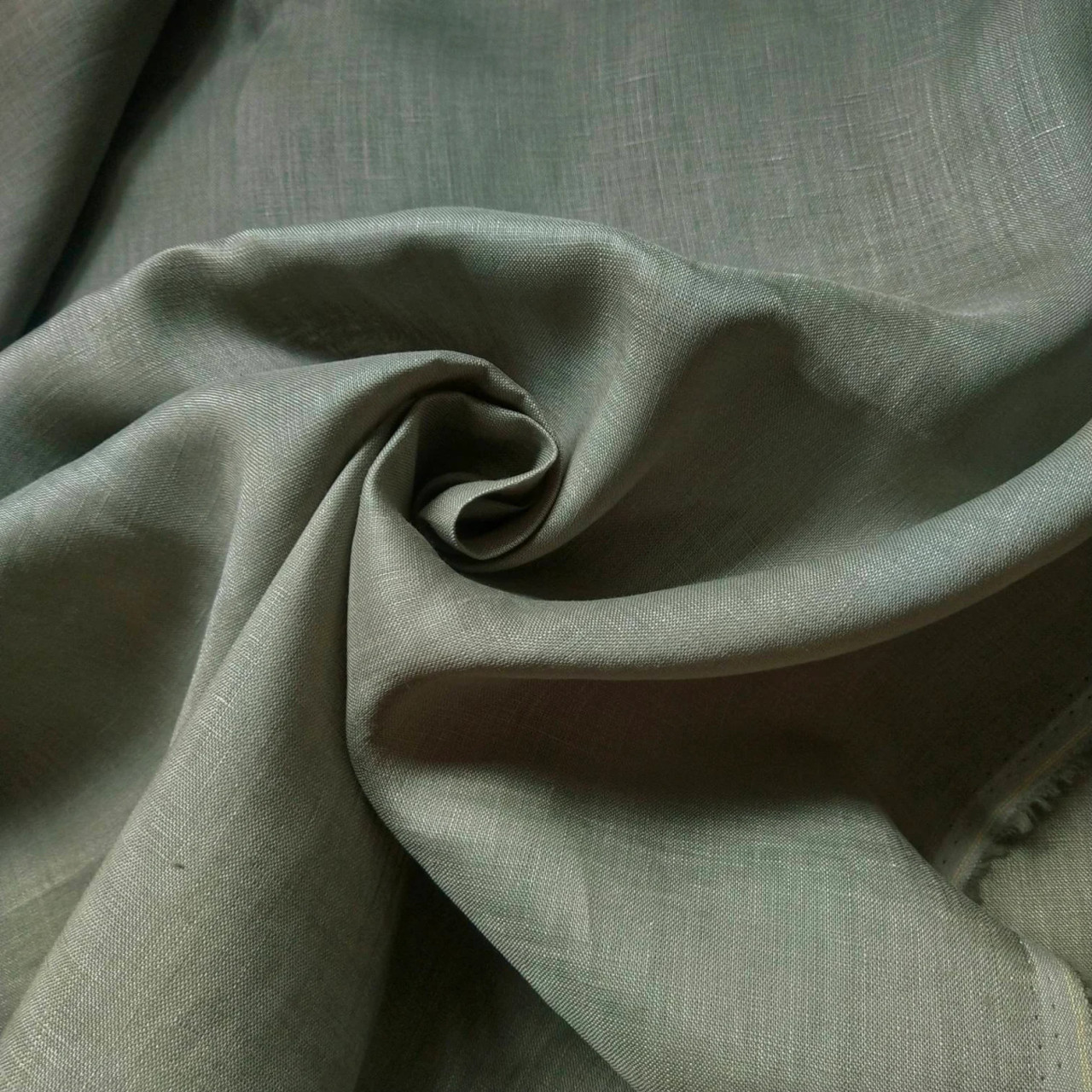 122gsm light sage linen, by metre - WiththeWeave