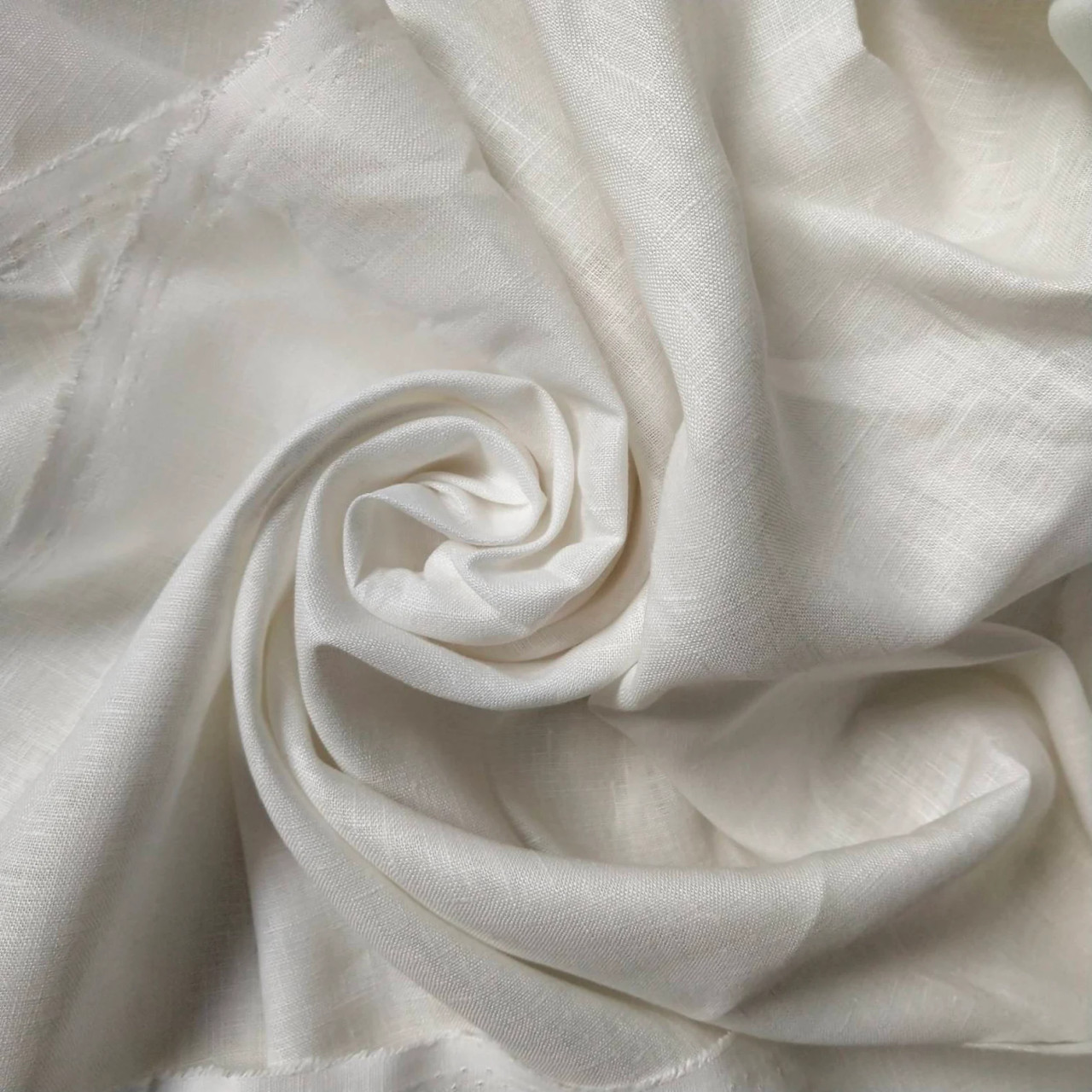150gsm light ivory linen, by metre - WiththeWeave