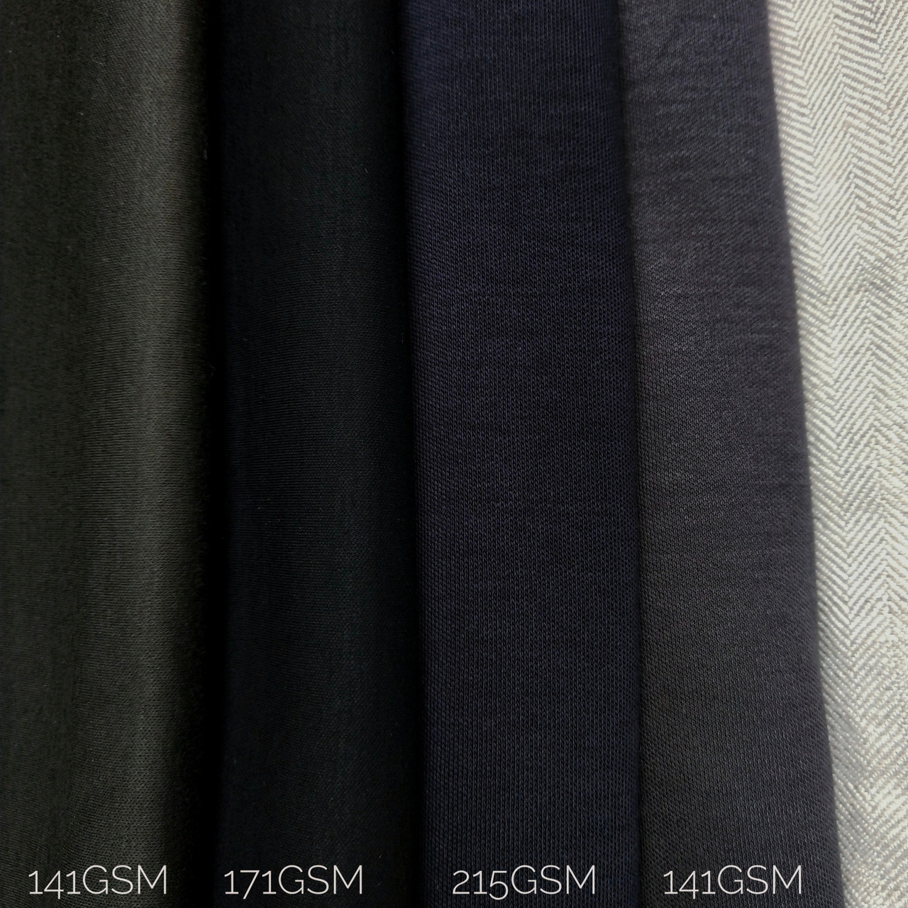 Deep khaki green mercerised long staple cotton interlock (dense-type ...