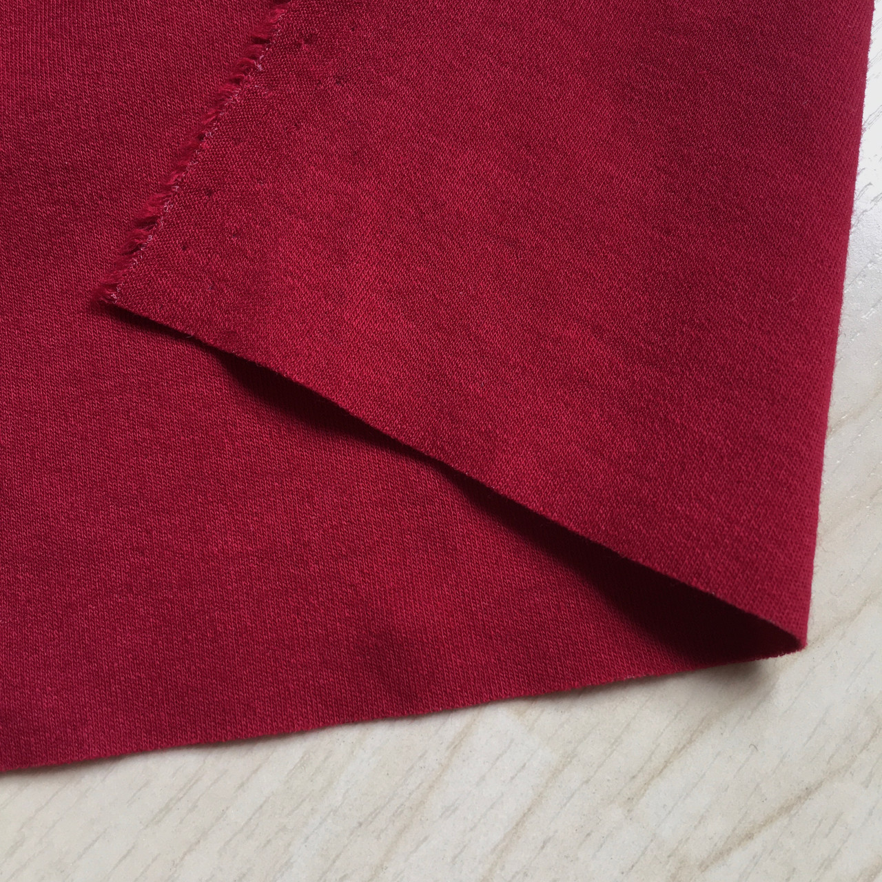 Modal blend stretch interlock red 137gsm, by metre - WiththeWeave