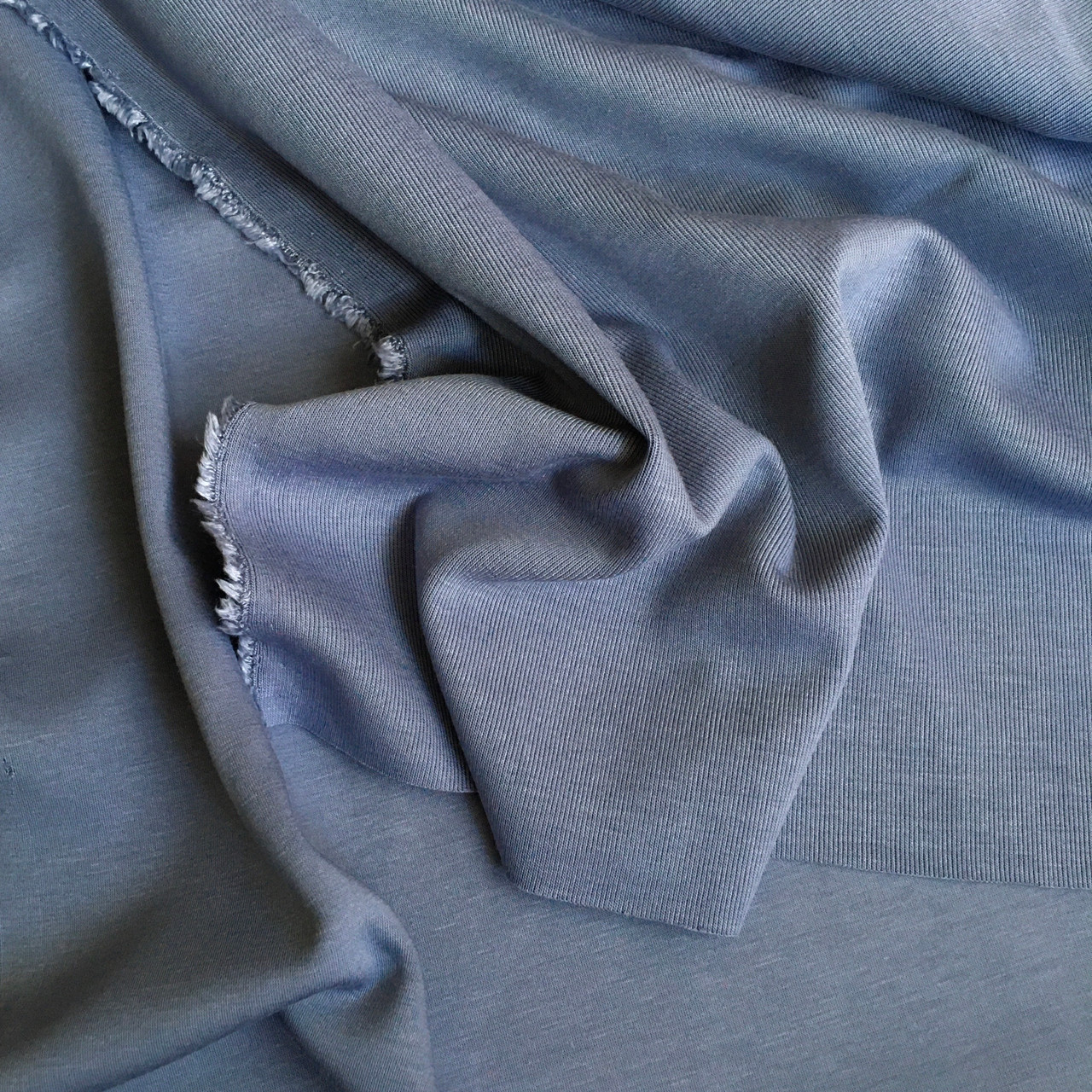 Double knit blue grey 369gsm, by metre - WiththeWeave