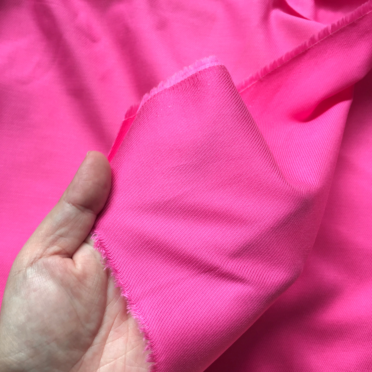 113gsm tencel blend twill pink, by metre - WiththeWeave