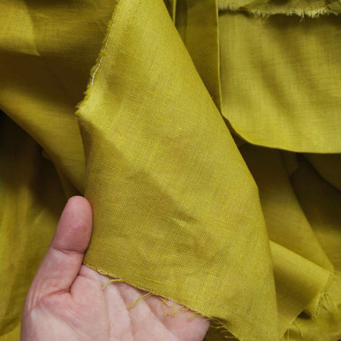 128gsm chartreuse linen, last 1.8m