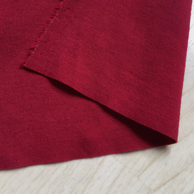 Modal blend stretch interlock red 137gsm, by metre - WiththeWeave