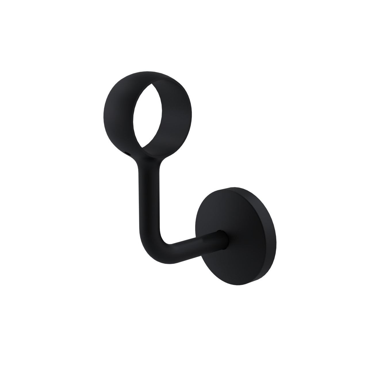 Handrail End Wall Bracket Matt Black