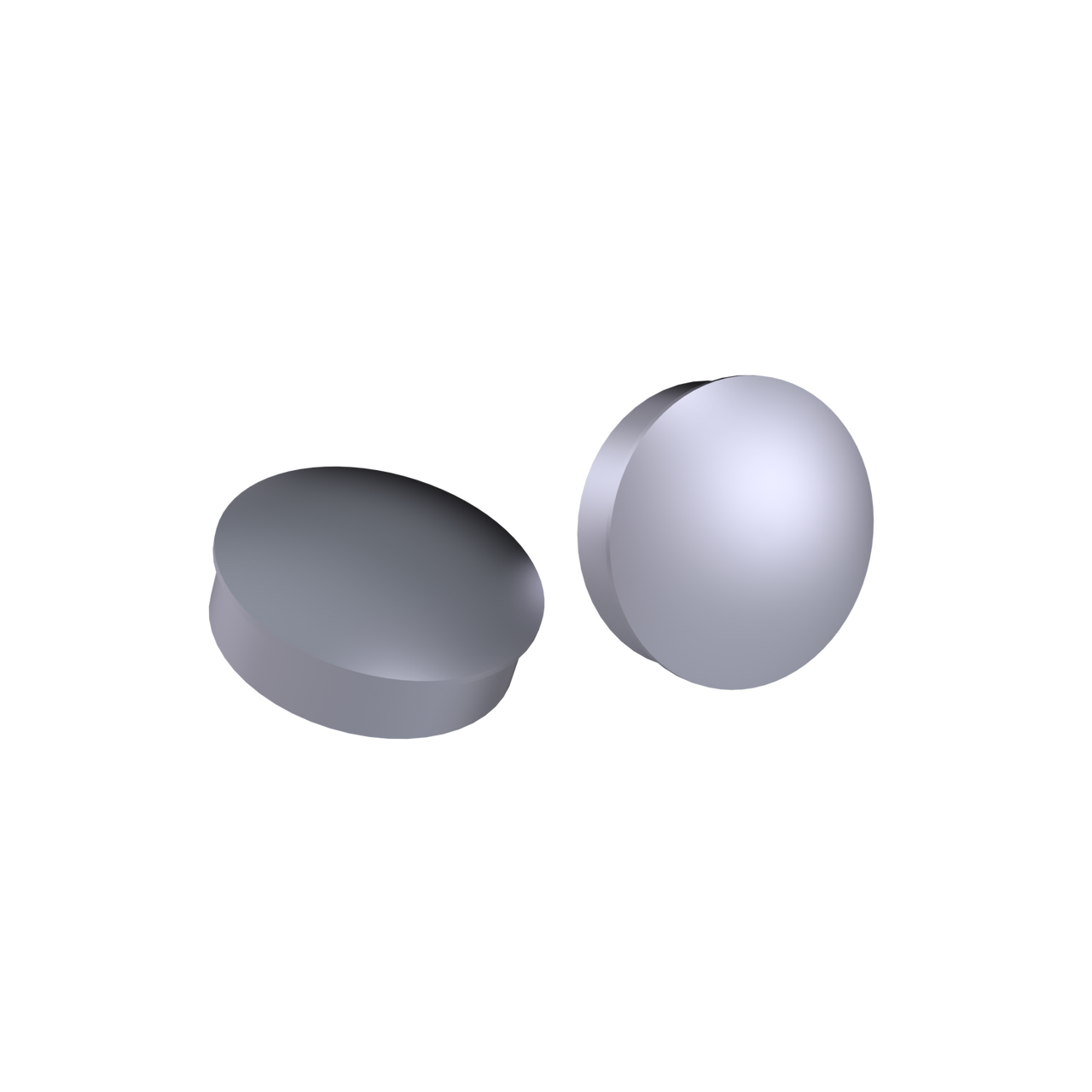Handrail Shallow End Cap Stainless Steel (Pack Of 2)