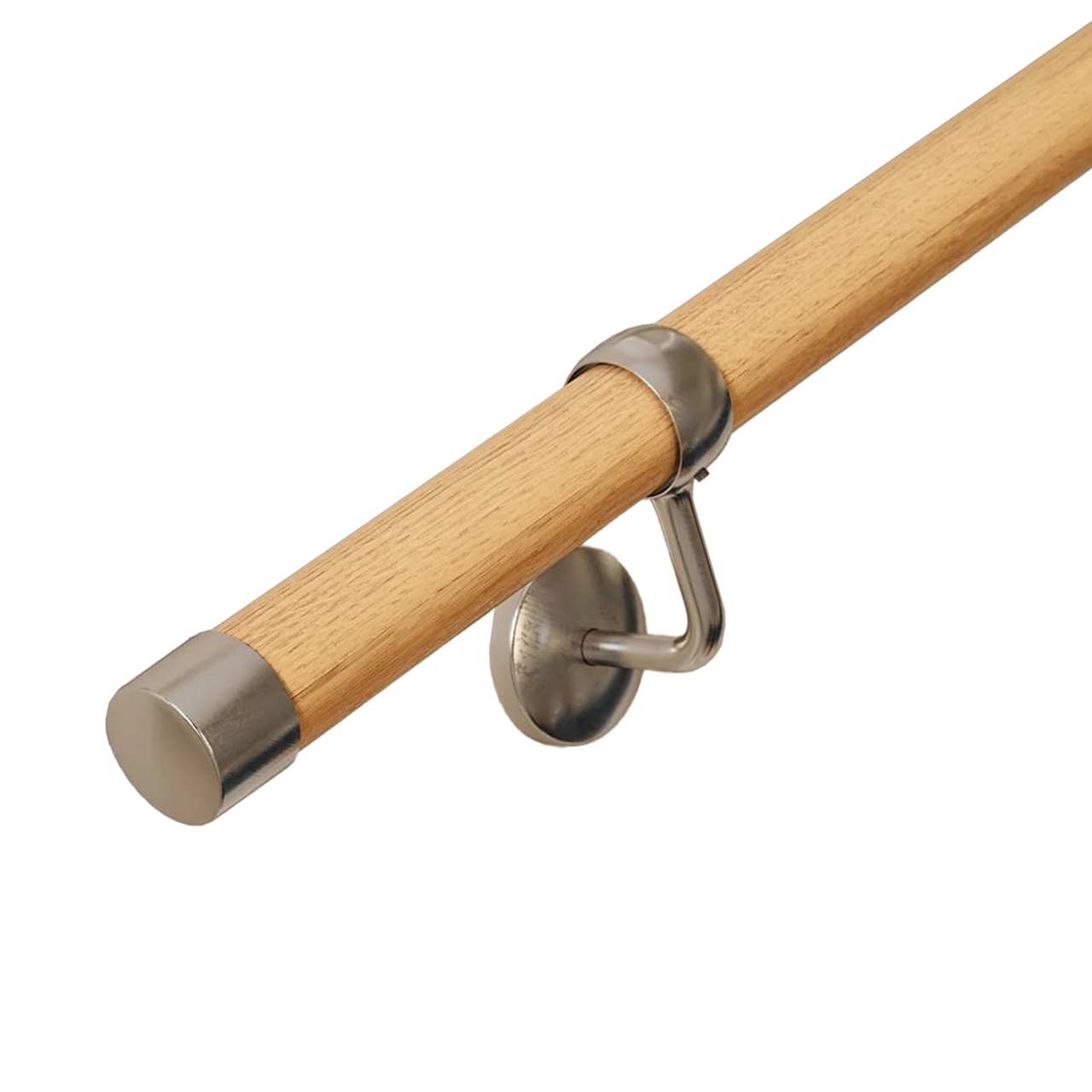 Stair Handrail Kit 3.6m | Pine Handrail with Stainless Steel Brackets