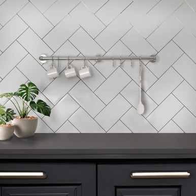 Utensil Rail | Stainless Steel | Kitchen Rail | 1000mm | Stiley Living