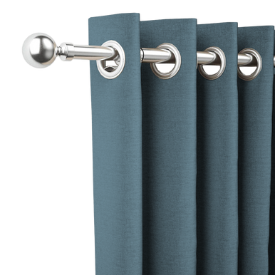 Telescopic Curtain Pole Kit | Stainless Steel | Stiley Living
