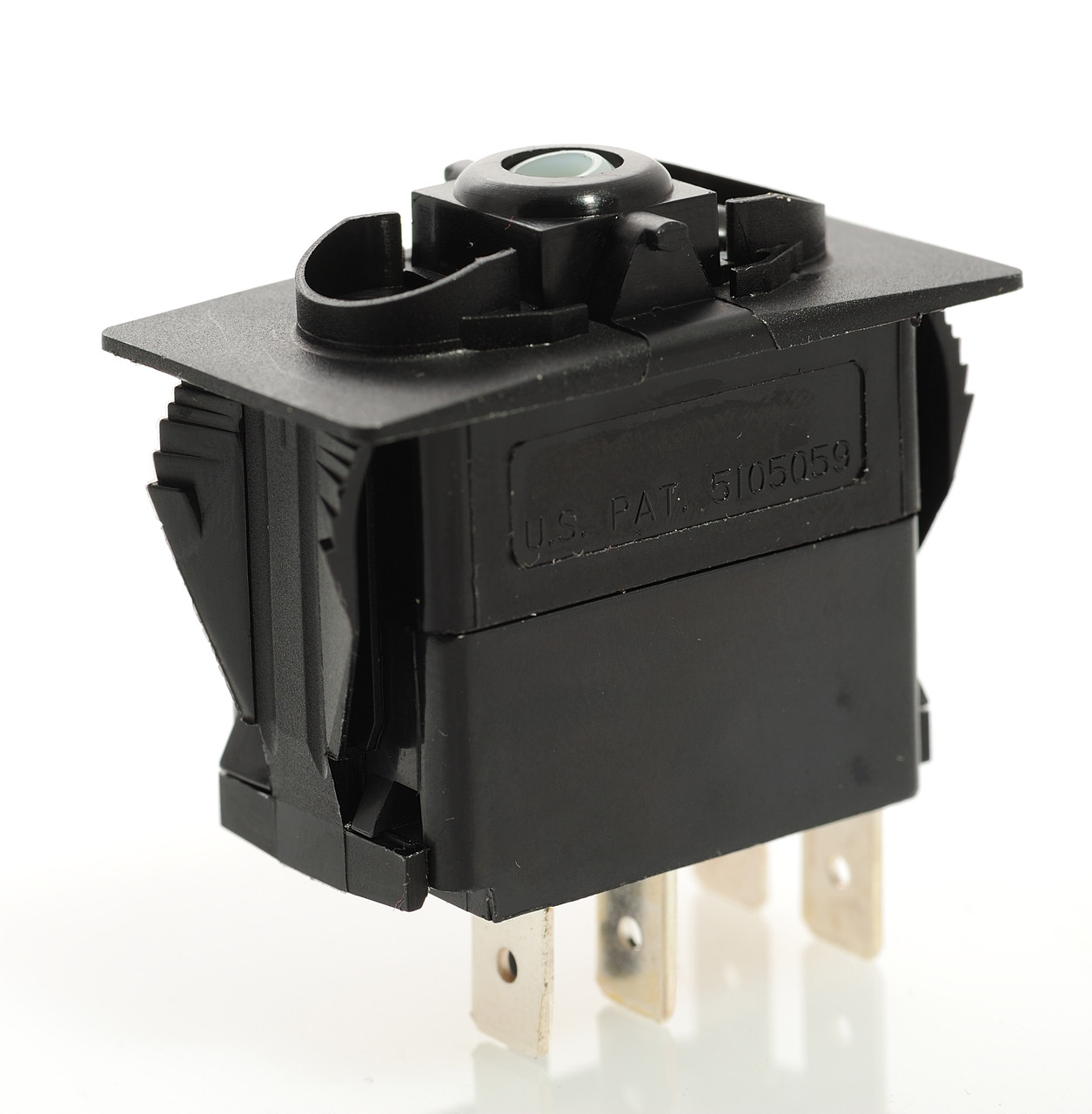 V2d1ax0b Carling V Series Momentary On Off Rocker Switch With Blue Led