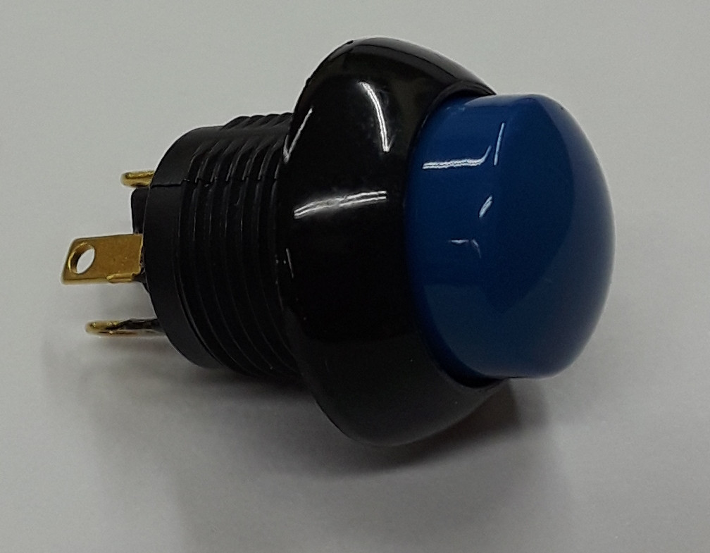 P9-213126 Two Circuit Momentary Otto Push Button with Raised Blue Button