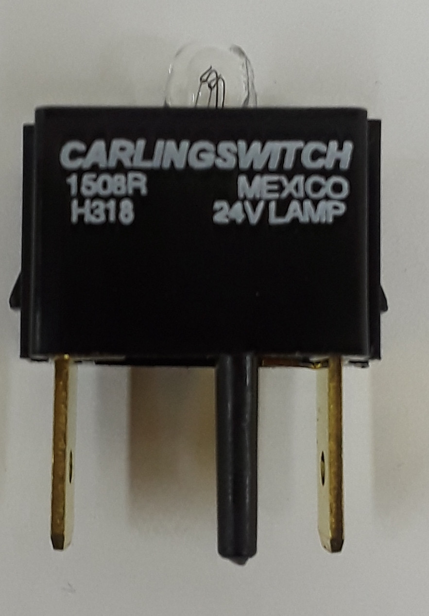 H318 Carling V Series Incandescent Indicator Light Lamp Module, 24 volt