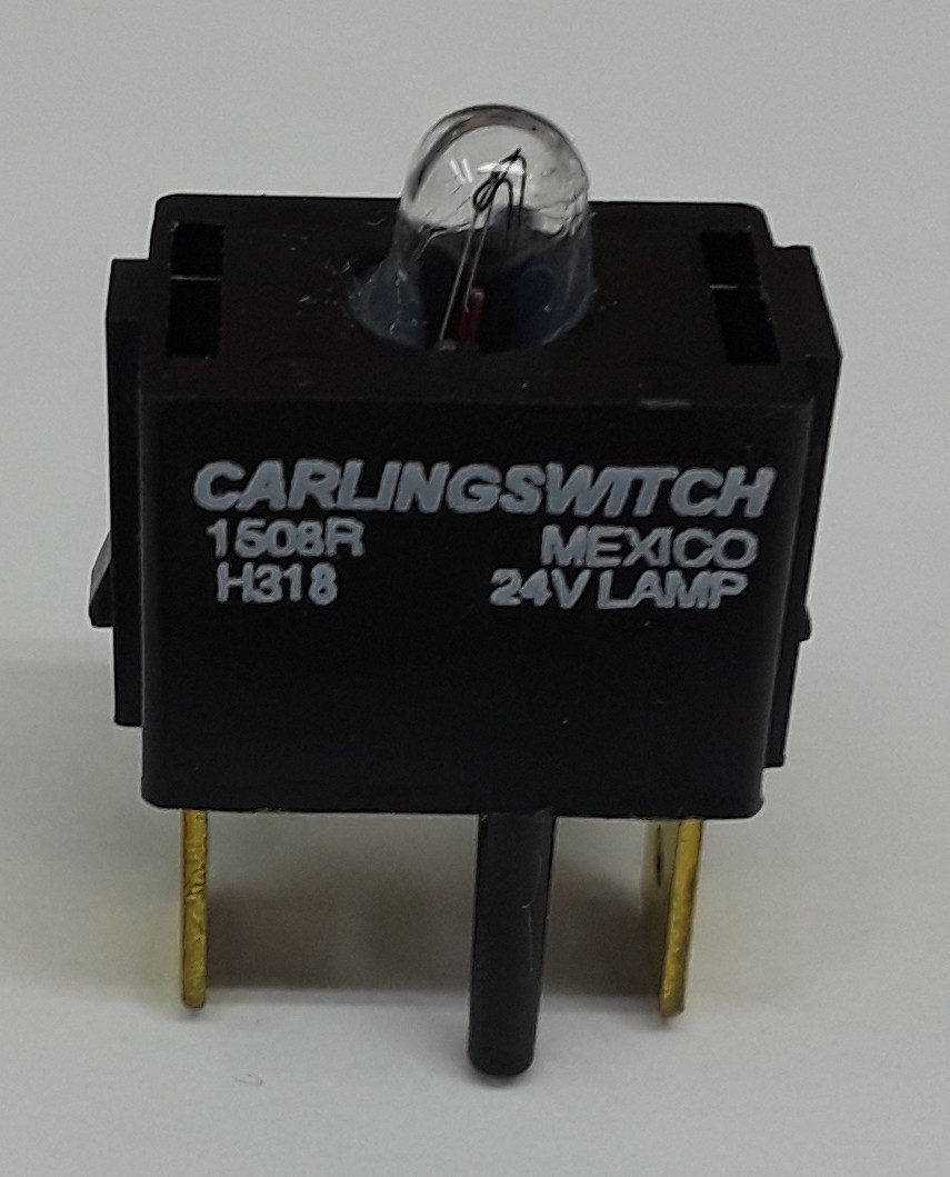 H318 Carling V Series Incandescent Indicator Light Lamp Module, 24 volt
