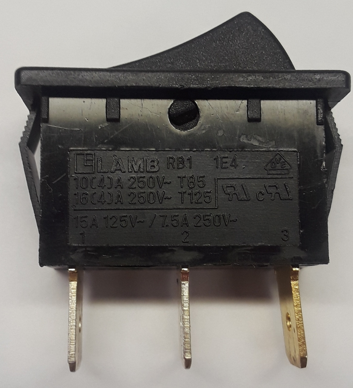 RB141C1100-234 Green Dot Illuminated On-Off Rocker Switch, 12 Volt Lamp ...